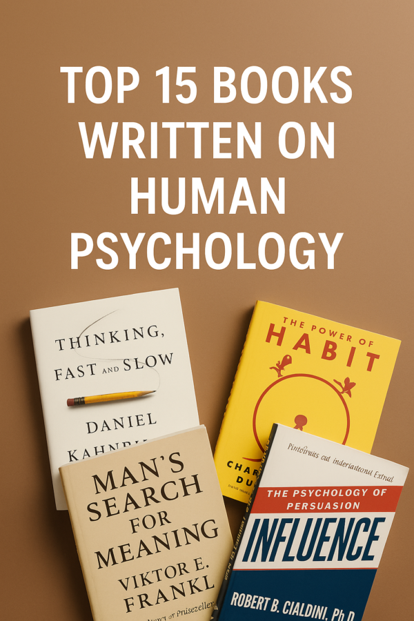 Top 15 Books Written on Human Psychology: A Journey Into the Mind ...
